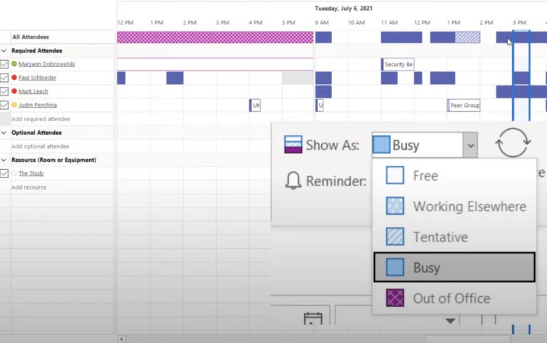How to Use the Scheduling Assistant in Outlook