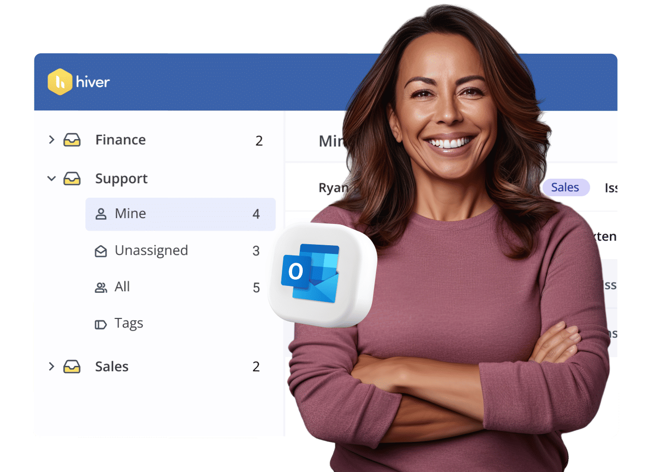 Shared mailbox management for Outlook teams