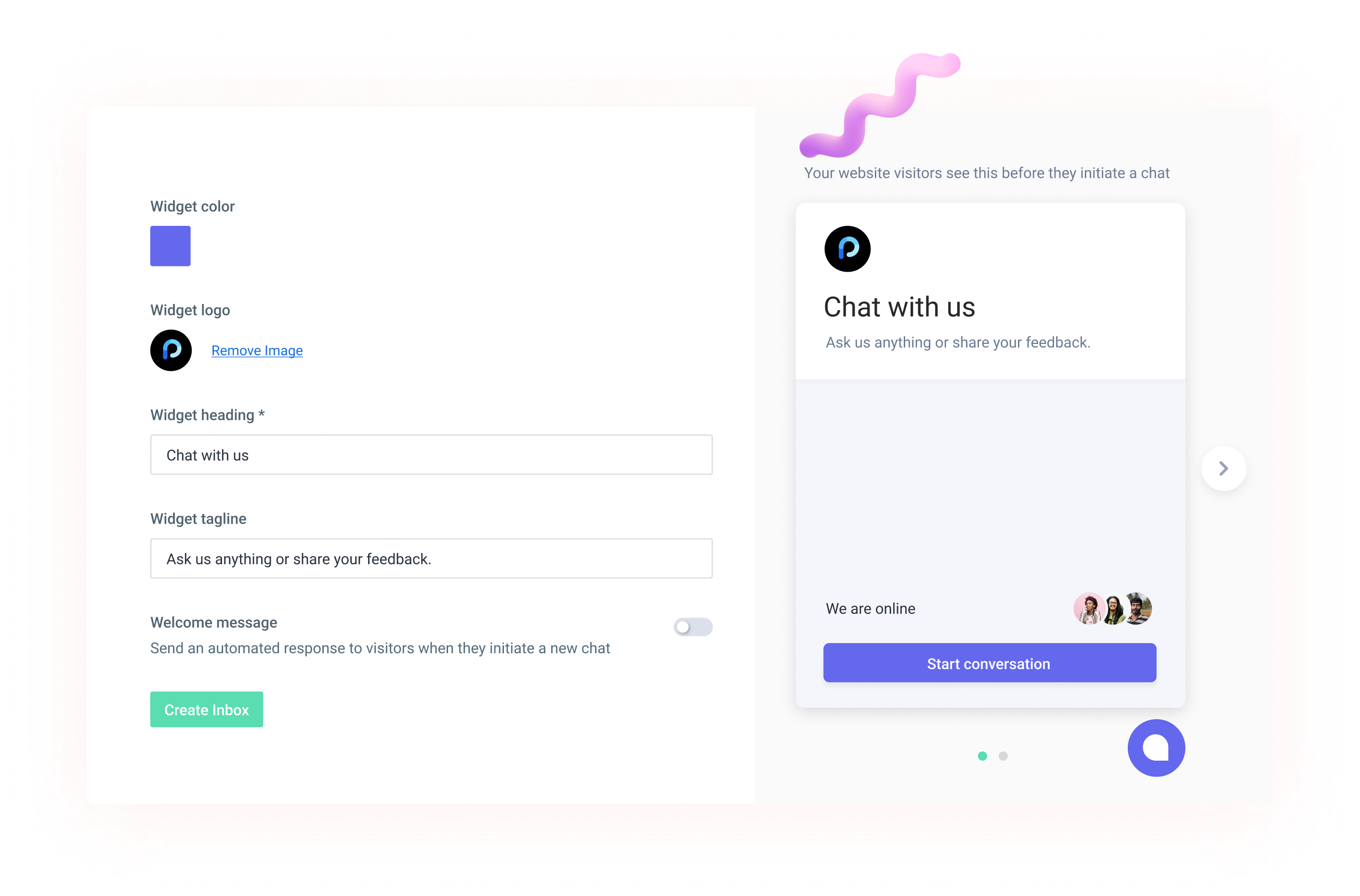 Live chat for real-time customer support