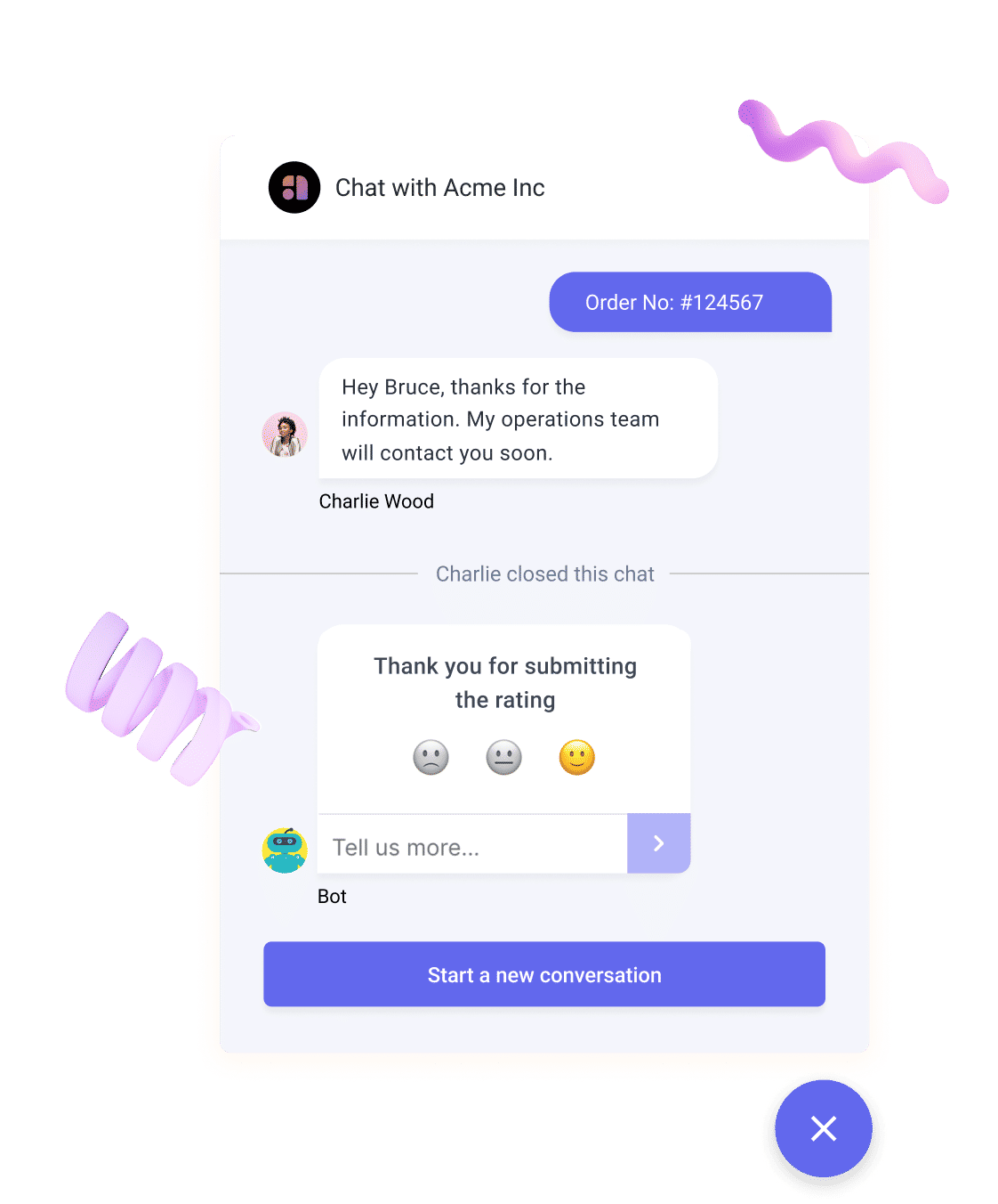 Live chat for real-time customer support