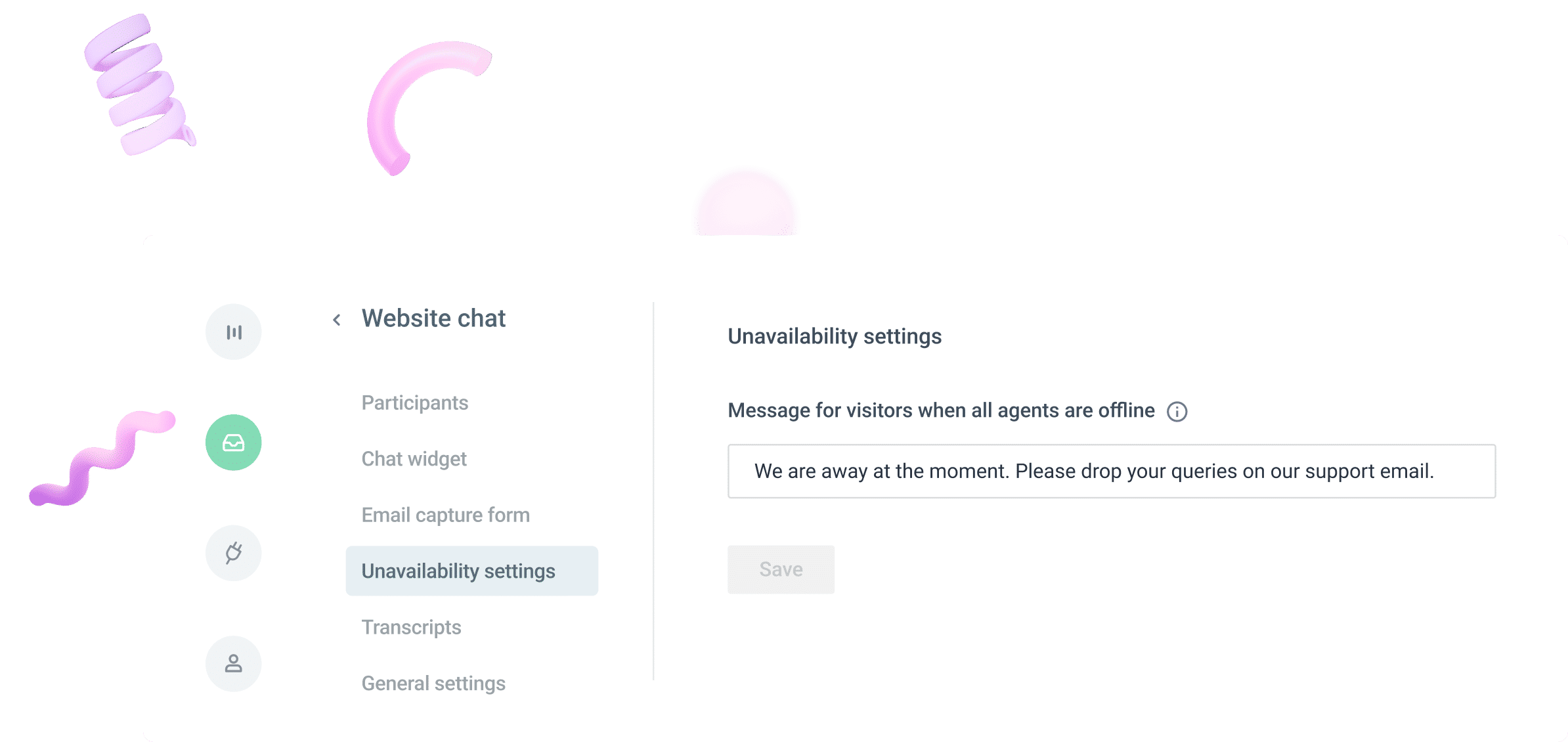 Live chat for real-time customer support